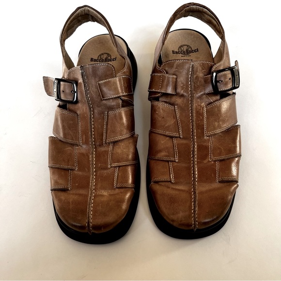 Bacco Bucci | Shoes | Bacco Bucci Men Taupe Leather Sandal Size 3 | Poshmark